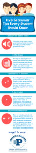 Five Grammar Tips Every Student Should Know Infographic - Prepped and ...